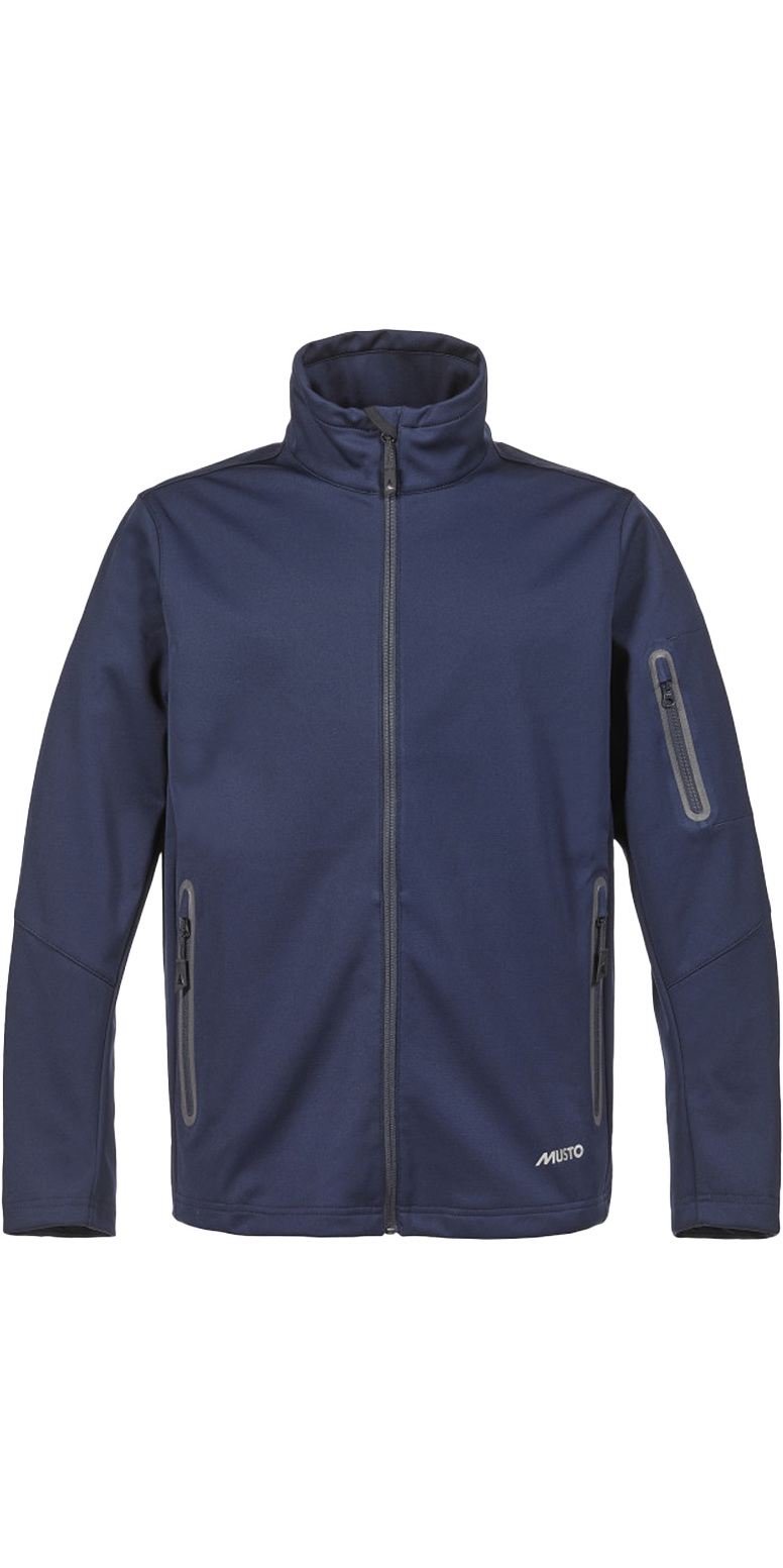 2024 Musto Mens Essential Softshell Jacket 82129 - Navy - Sailing - Sailing | Wetsuit Outlet